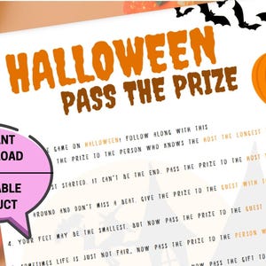 Halloween Pass the Prize Group Game Halloween Pass the Gift Left to ...