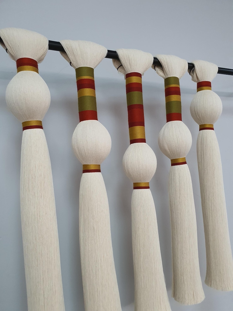 Rope Art Wrapped Tassels Wall Hanging Minimalist Home Decor - Etsy