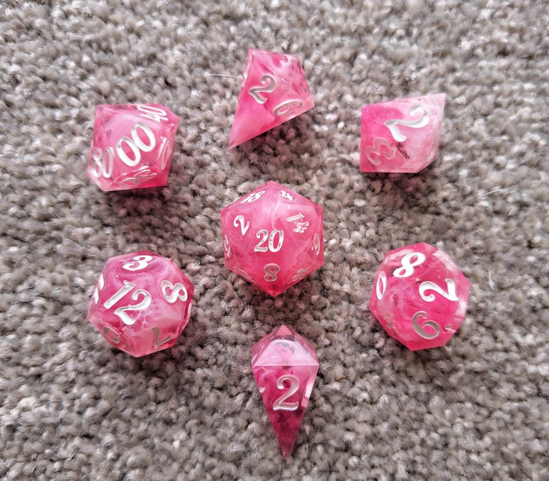 Candy Land. Dnd Dice Set, Polyhedral Dice, RPG Dice, Resin Dice Set ...