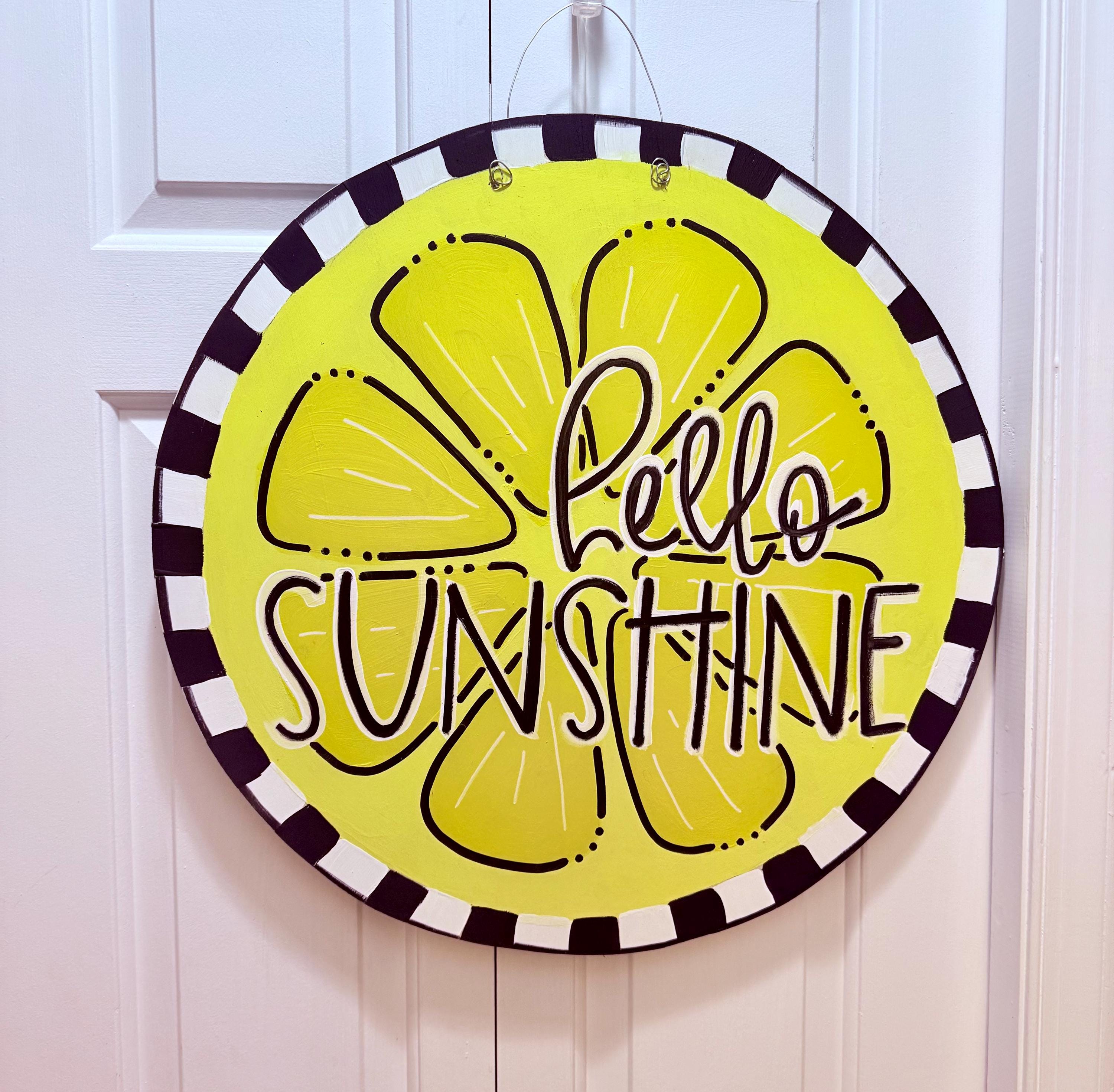 Hello Sunshine Door Hanger - Etsy