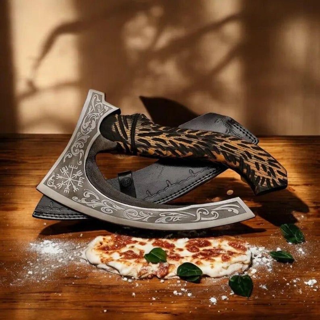 Pizza Cutter Axe , Viking Style Pizza Cutter Axe , Fist Axe , Vikings ...