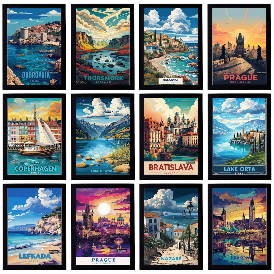 Travel Vinyl and Acrylic Magnet Art – Adventure World Destinations ...