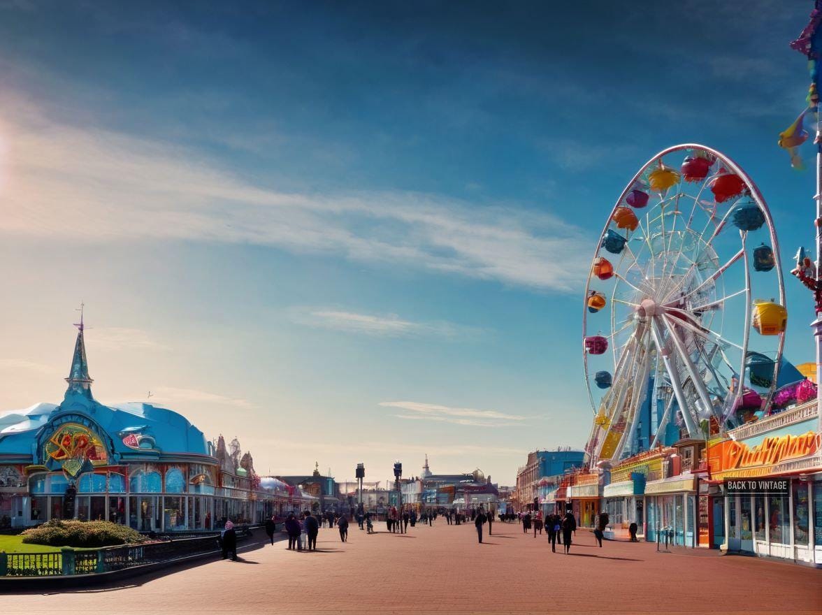 Blackpool Travel Vinyl and Acrylic Magnet Art – Coastal Landmark Fridge ...