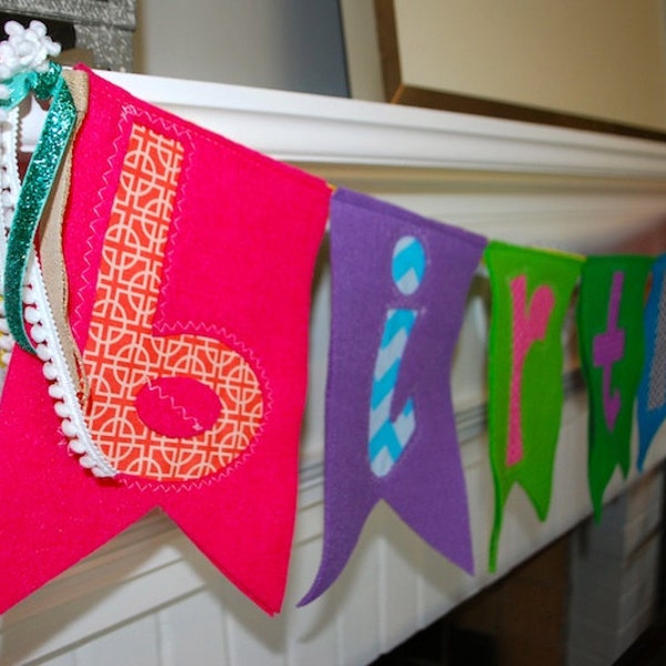 Fabric Strip Banner - Etsy