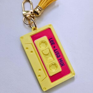 Custom Retro Cassette Tape Keychain – Personalized 3D Printed Gift ...