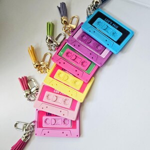 Custom Retro Cassette Tape Keychain – Personalized 3D Printed Gift ...
