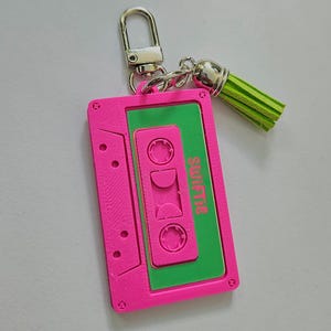 Custom Retro Cassette Tape Keychain – Personalized 3D Printed Gift ...