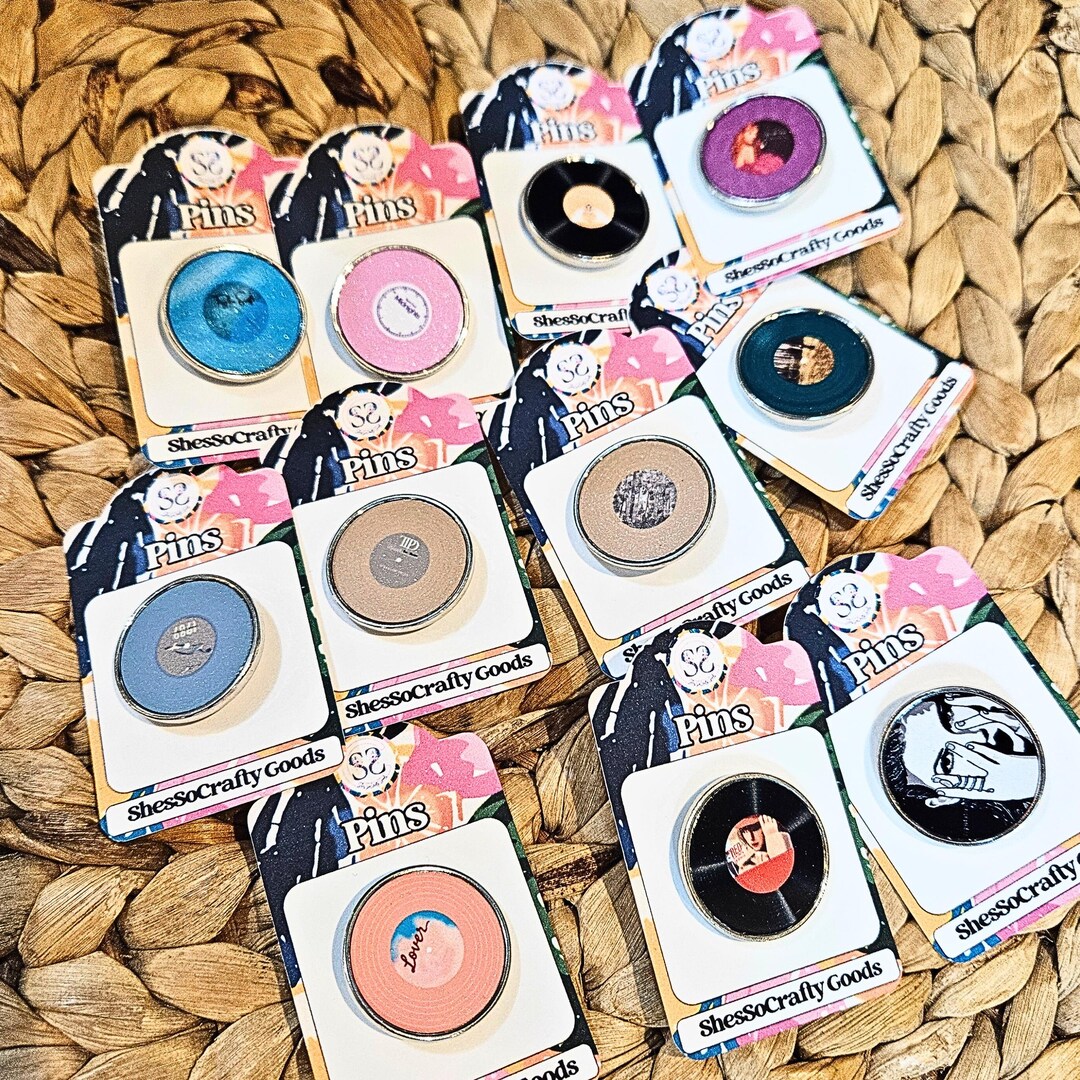 Eras Collection Pin Set Taylor Inspired Vinyl Record Album Pins All 11 ...