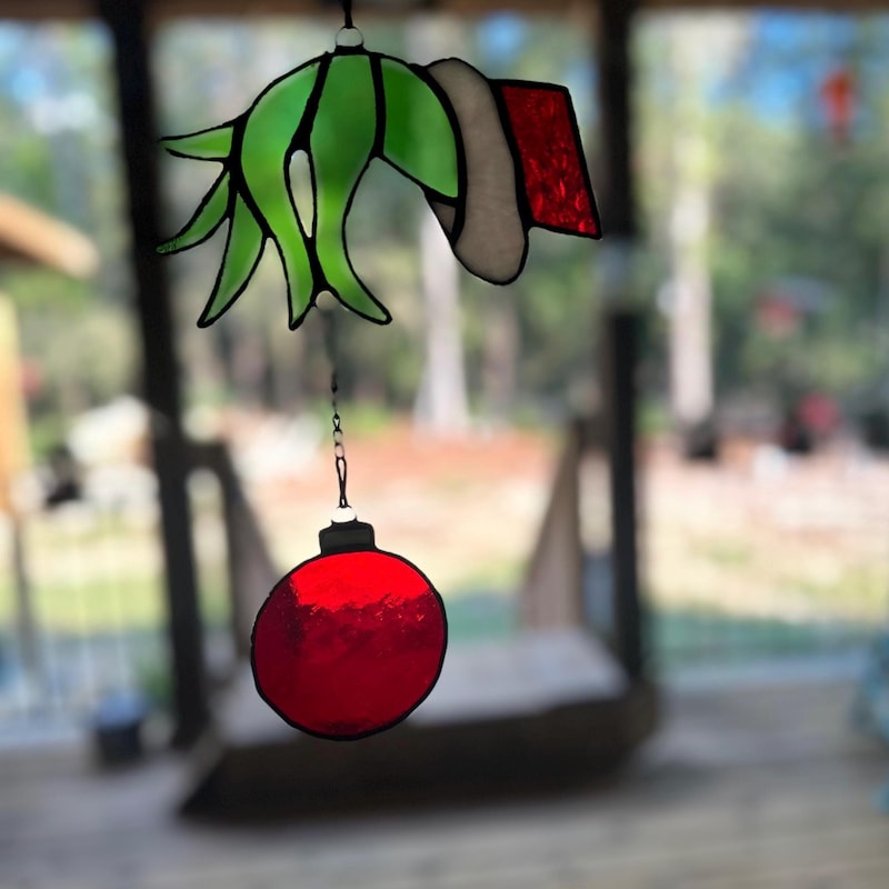 Grinch Stained Glass Pattern - Etsy