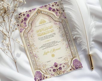 Muslim Revert Certificate, Islamic Shahada Ceremony, Sentimental ...