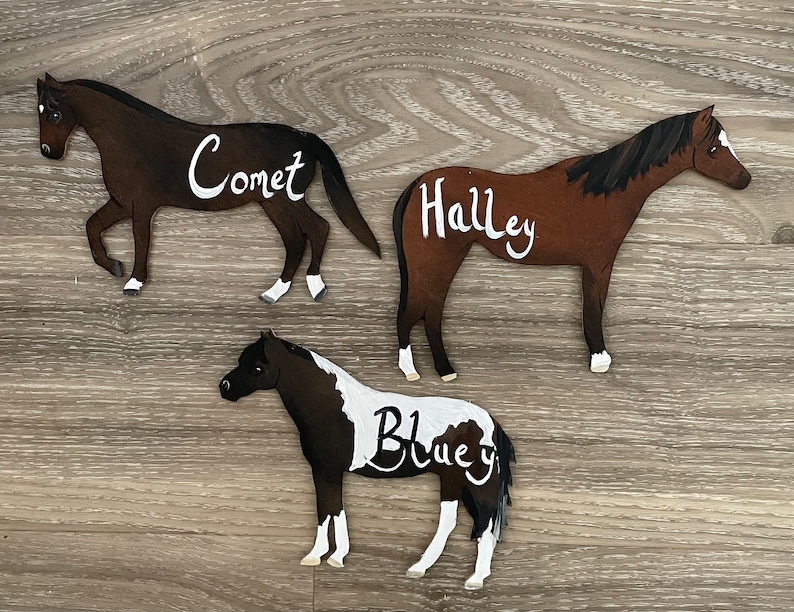 Painted Flanks Custom Full Body Horse Portrait Ornament Decoration - Etsy