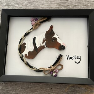Custom Horse Keepsake Frame Horse Memorial Gift - Etsy