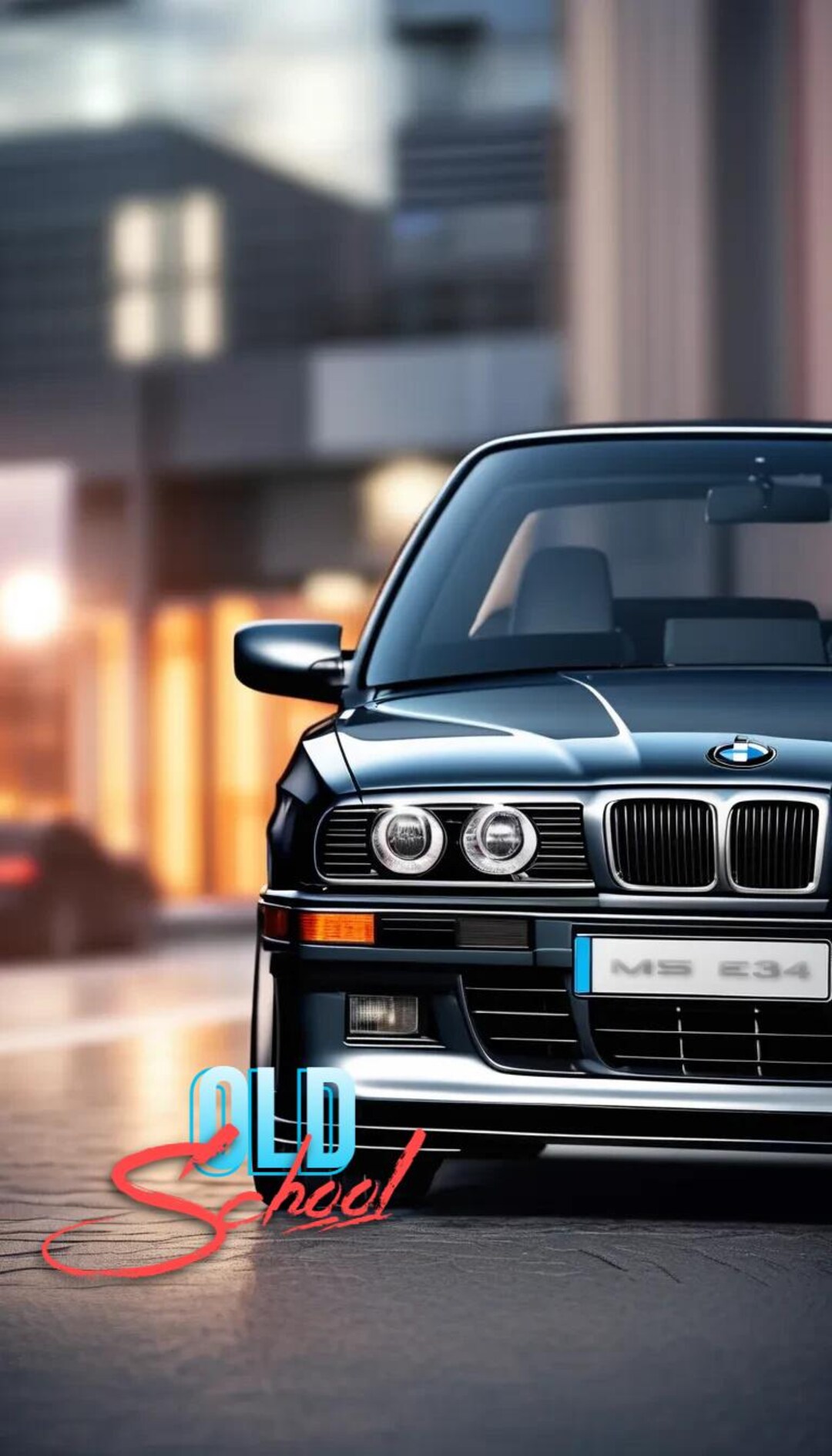 BMW M5 E34 Poster Vintage Retro Classic Art Print, Perfect for Home or ...