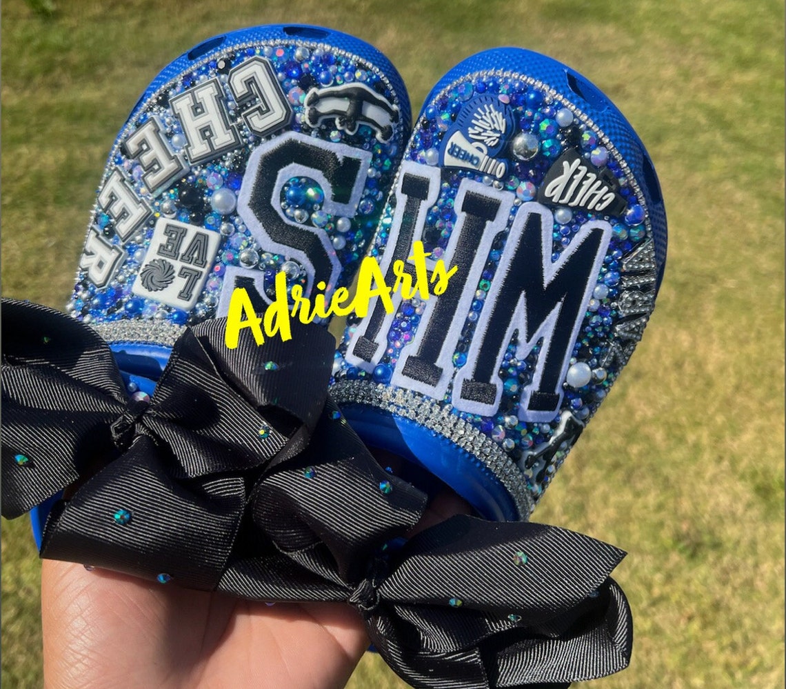 Custom Bedazzled Crocs (cheer Crocs) - Etsy