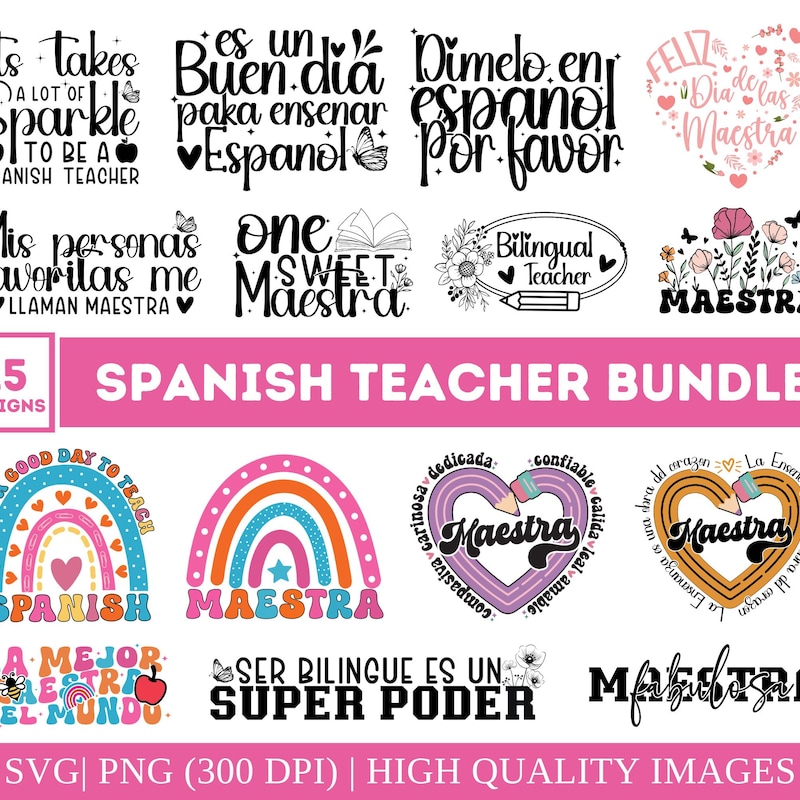 Spanish Teacher Svg - Etsy