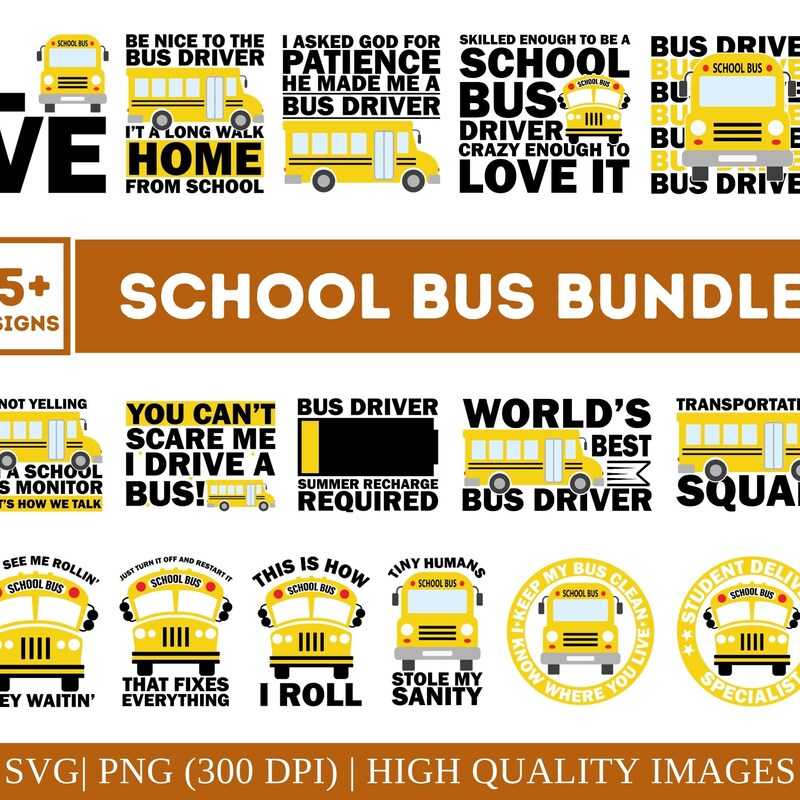 Bus Driver Svg - Etsy