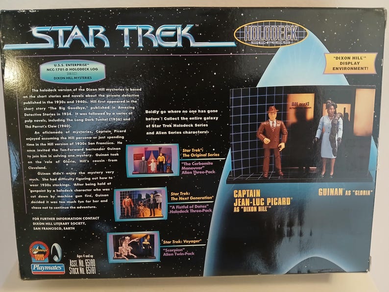 Playmates Star Trek Dixon Hill Figure Set - Etsy