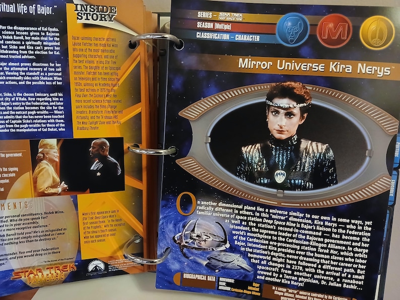 STAR TREK Universe DS9 Collector Cards & Binder - Etsy