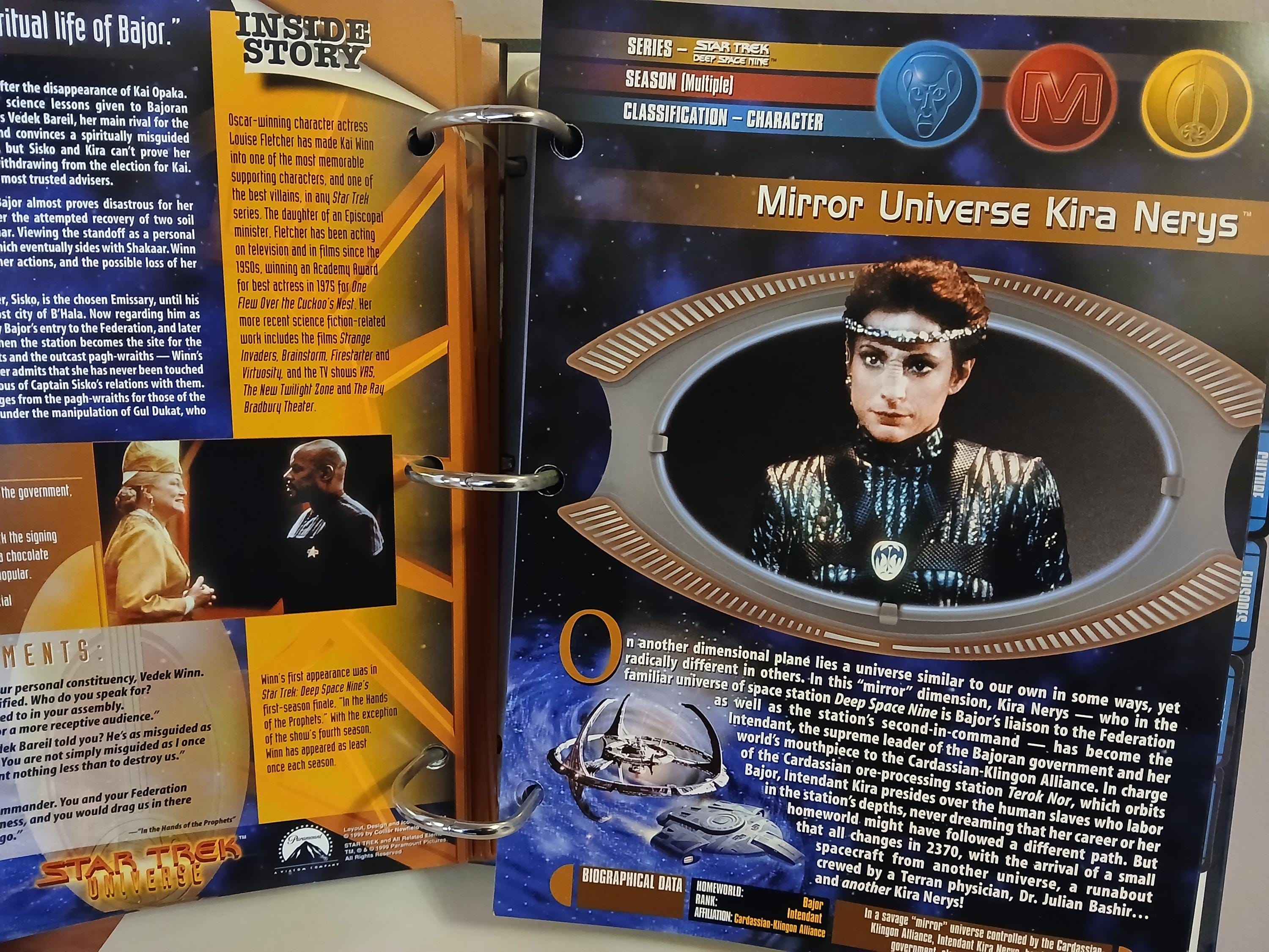 STAR TREK Universe DS9 Collector Cards & Binder - Etsy