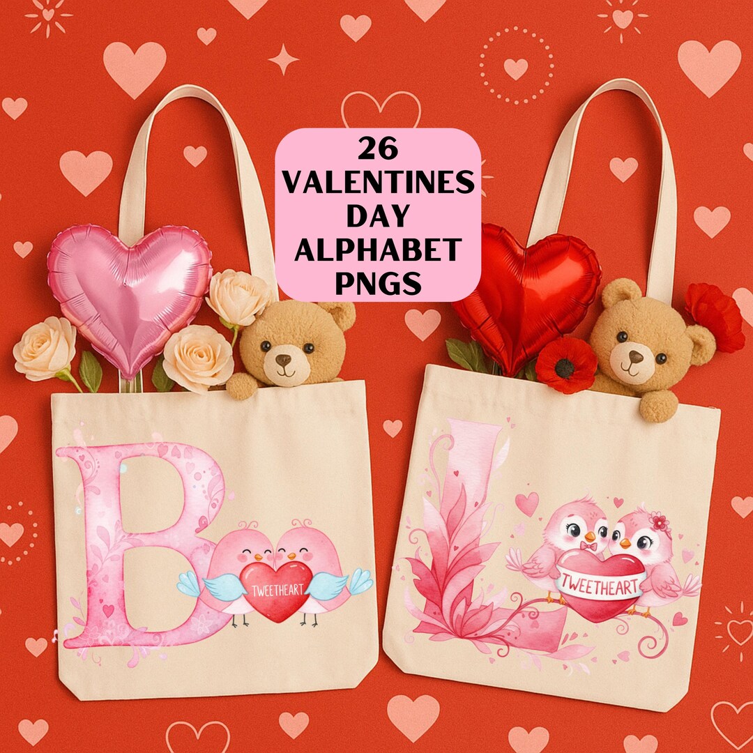 Valentines Day Alphabet PNG, Valentines Doodle Letters, Valentines Font ...
