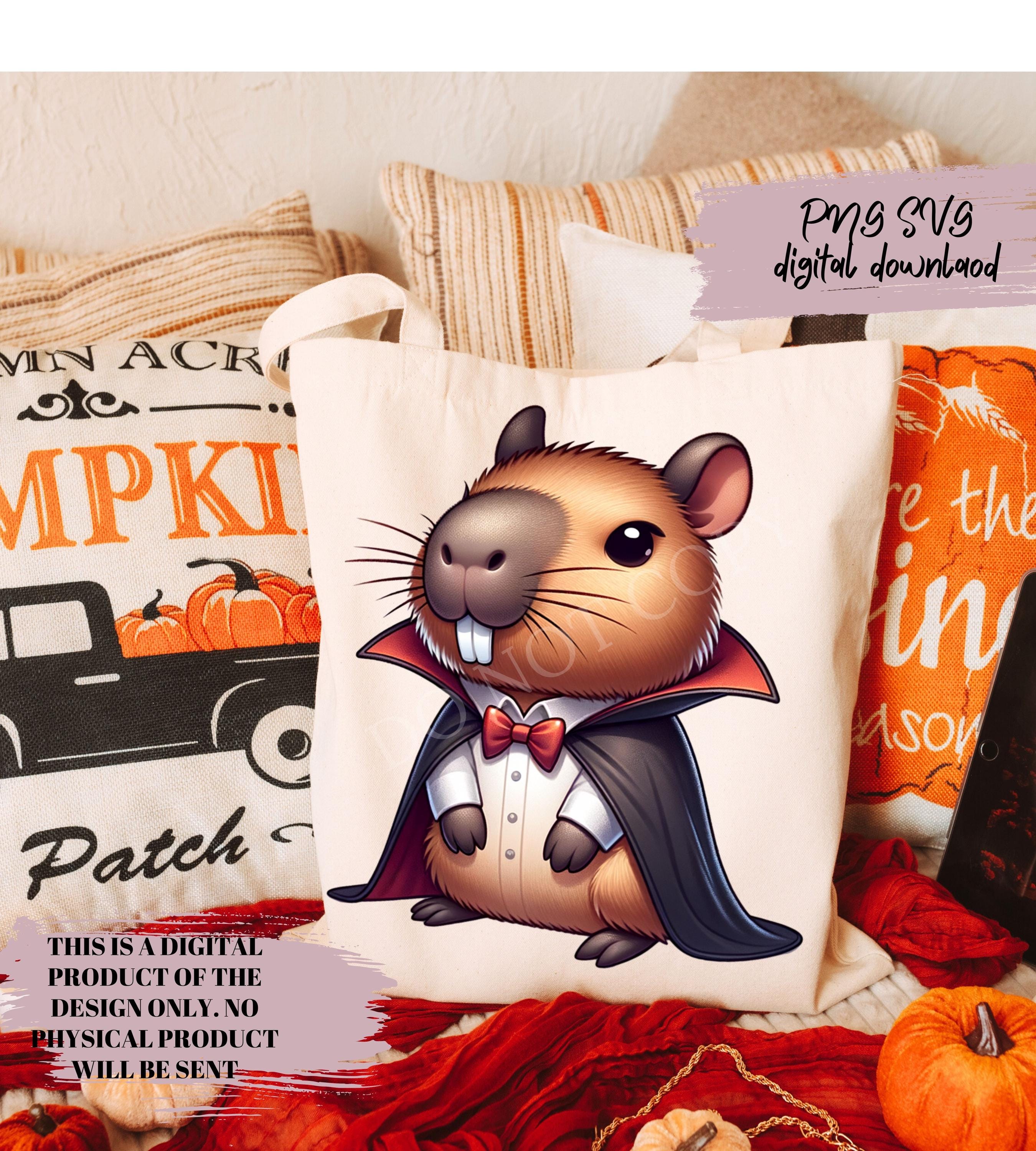 12 Capybara Halloween Bundle Png, Cute Trick or Treat Capybara Png ...