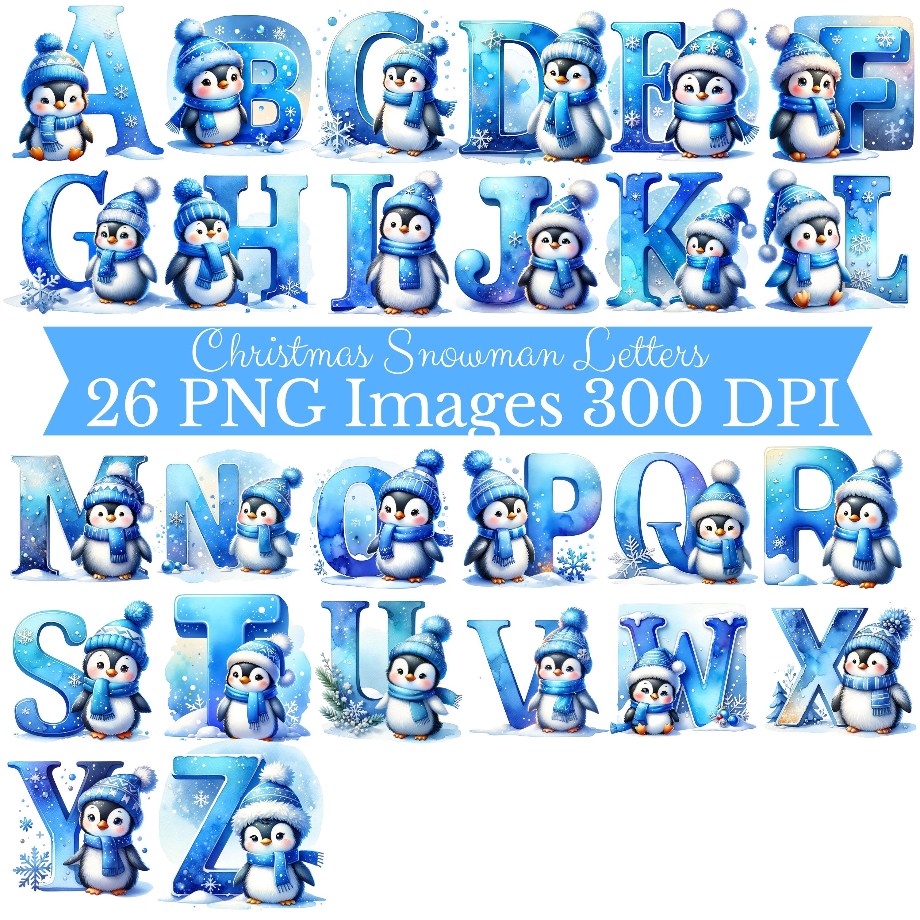 Christmas Alphabet PNG, Christmas Letters Clipart, Ornament PNG, Kids ...
