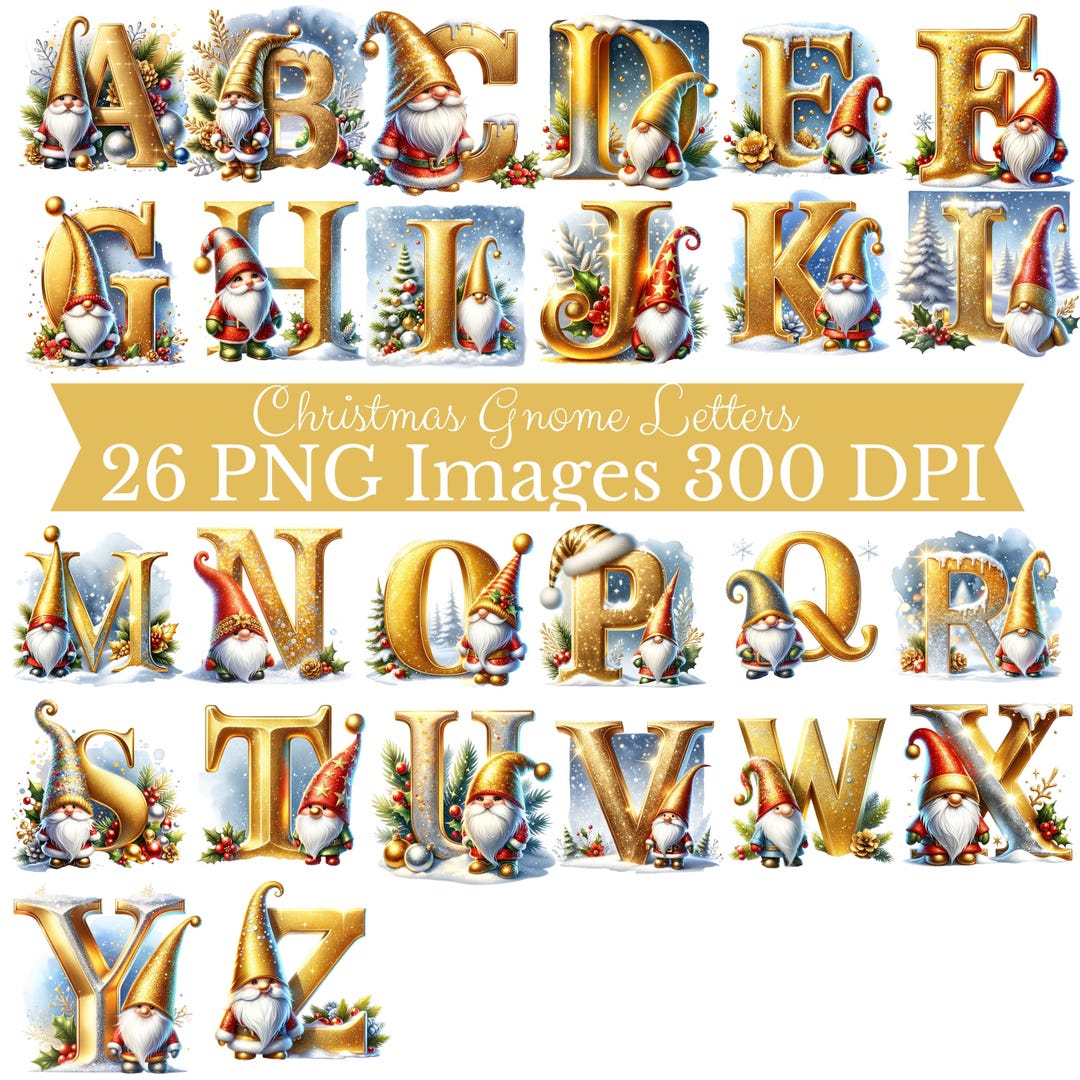 Christmas Alphabet PNG, Christmas Letters Clipart, Ornament PNG, Kids ...