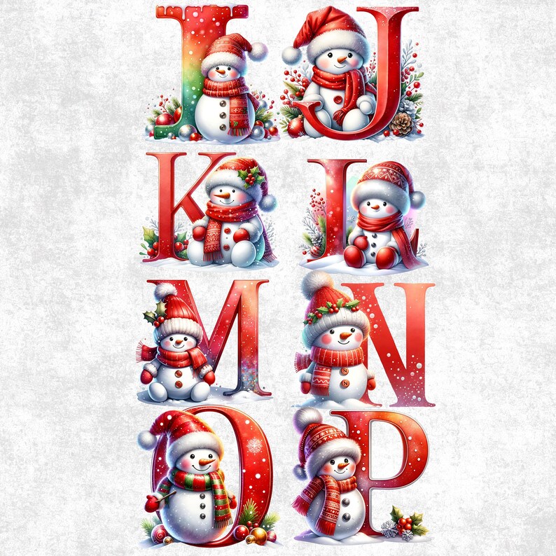 Christmas Alphabet PNG, Christmas Letters Clipart, Ornament PNG, Kids ...