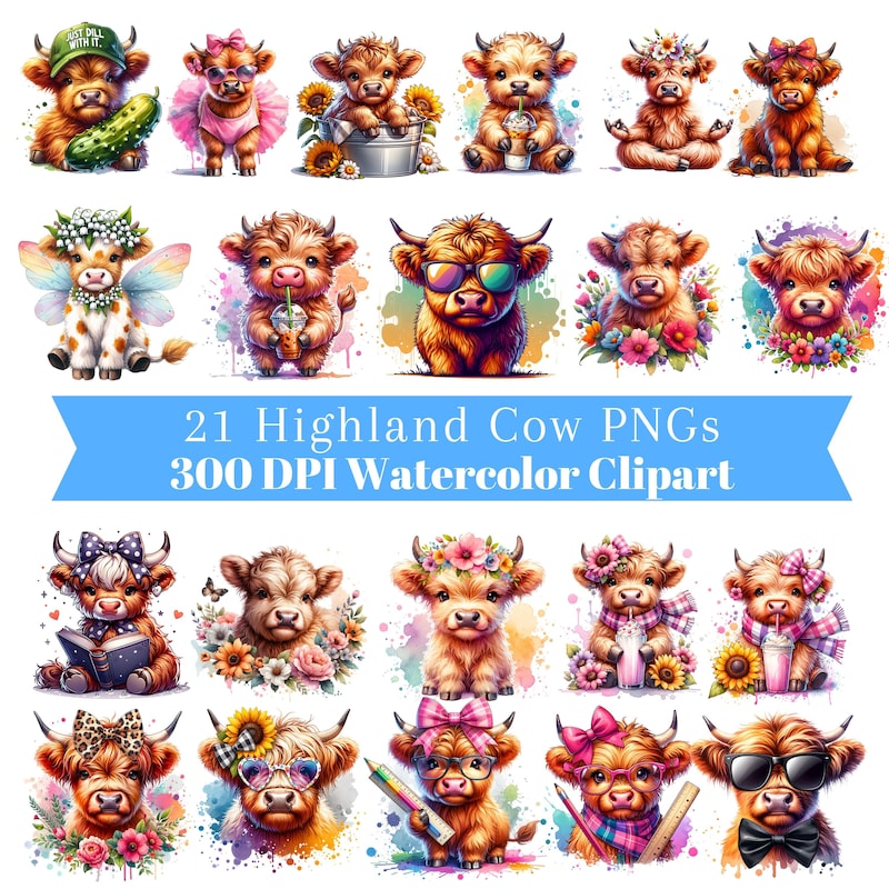 Purple Highland Cow Svg - Etsy