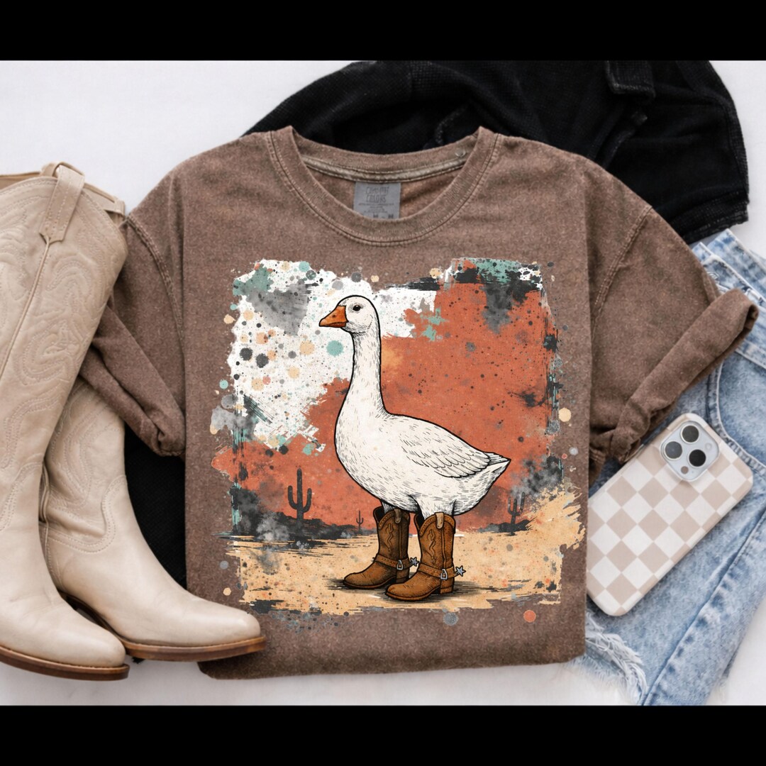 Western Goose PNG, Western Graphics, Cowboy Graphics, Western Tee ...