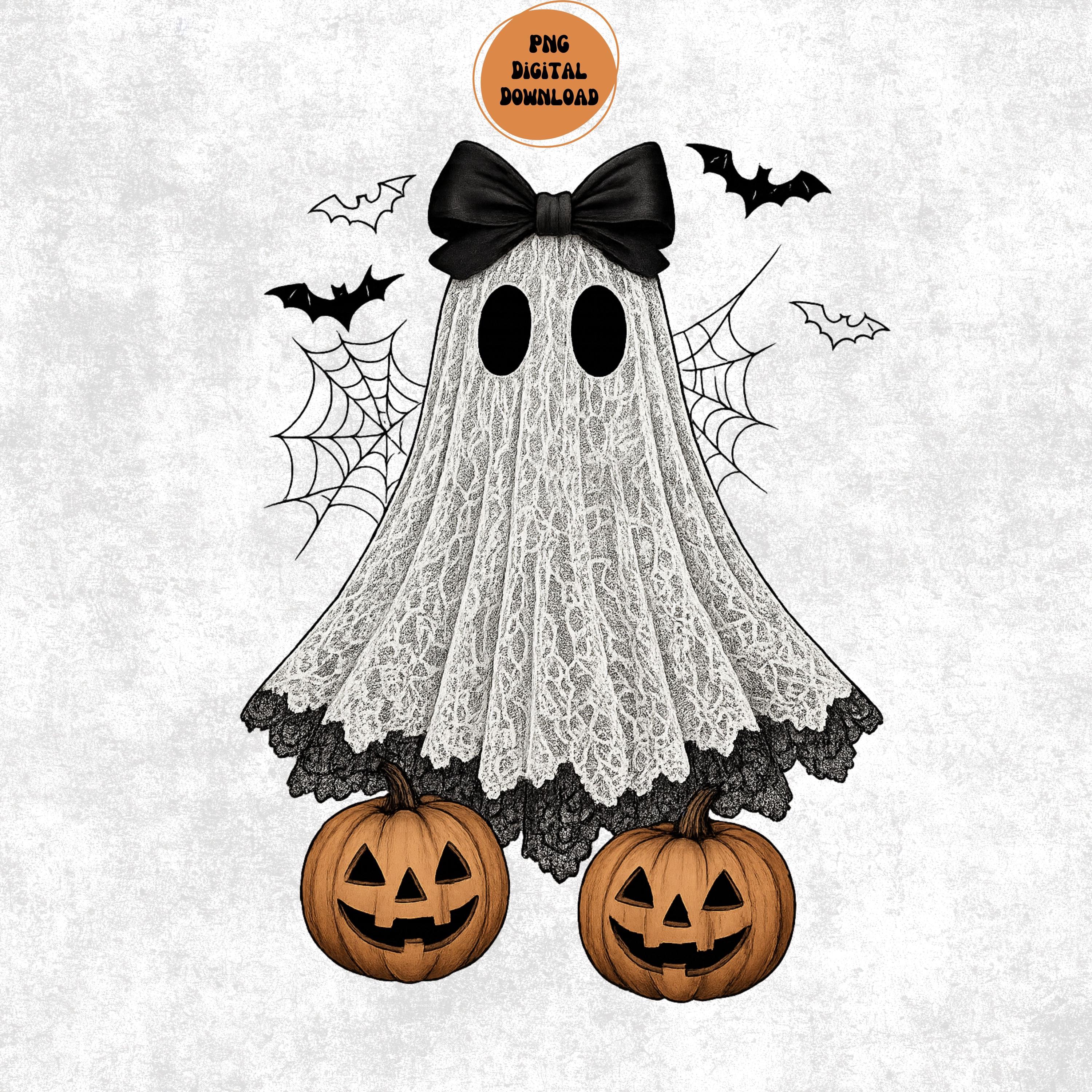 Cute Lace Ghost Png, Boo in Boojee, Halloween Boo Lace Bow Png ...