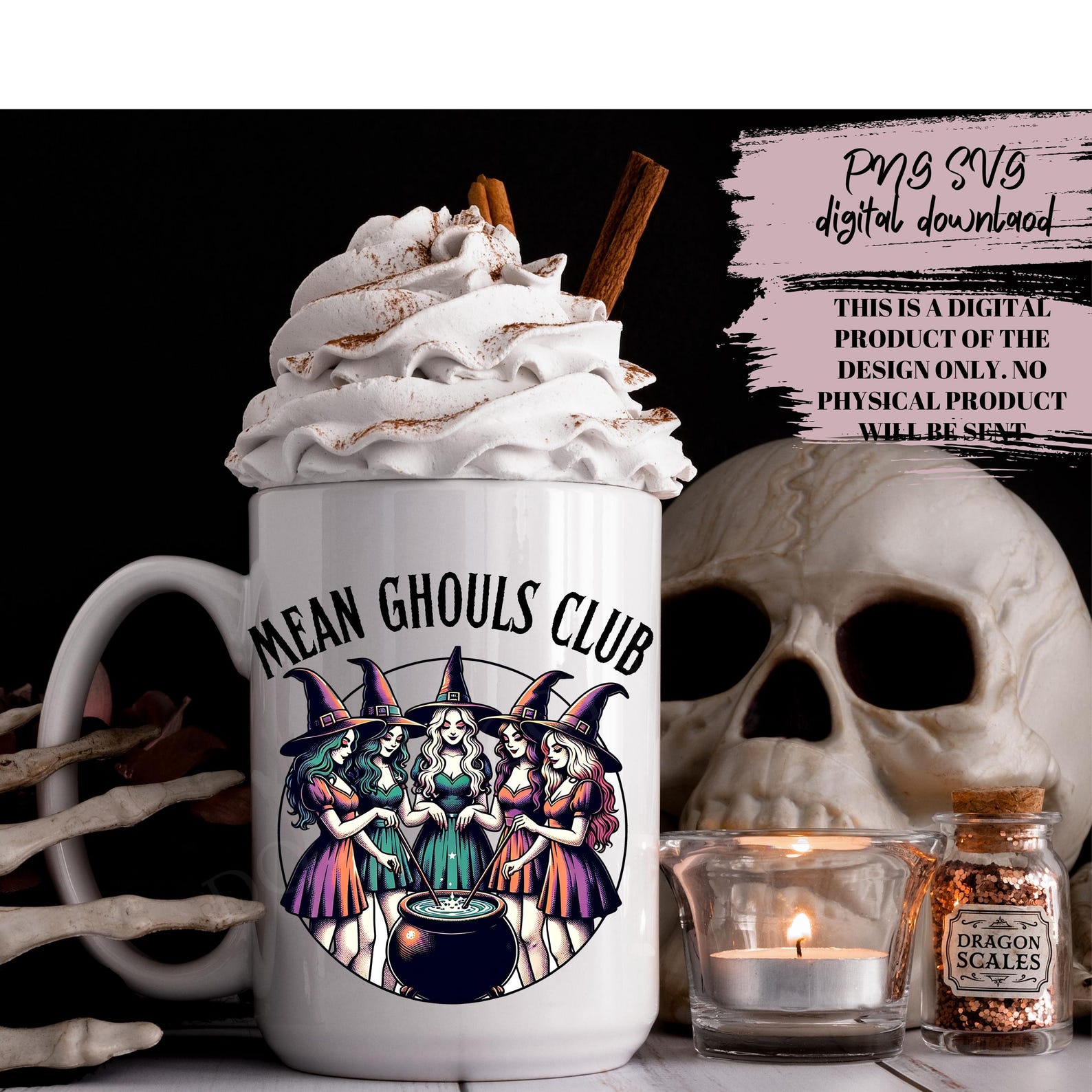 Halloween Girls Png, Mean Ghouls PNG, Funny Witch Png, Halloween Women ...