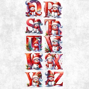 Christmas Alphabet PNG, Christmas Letters Clipart, Ornament PNG, Kids ...