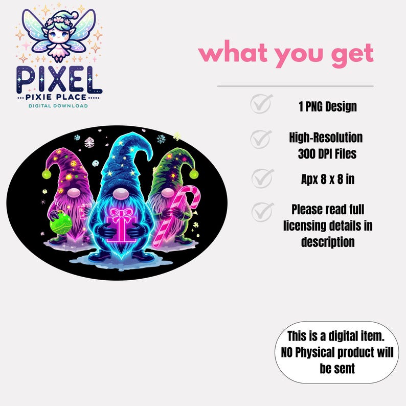 Neon Christmas Gnome Png, Gnomes Design, Christmas Png, Santa Gnome Png ...