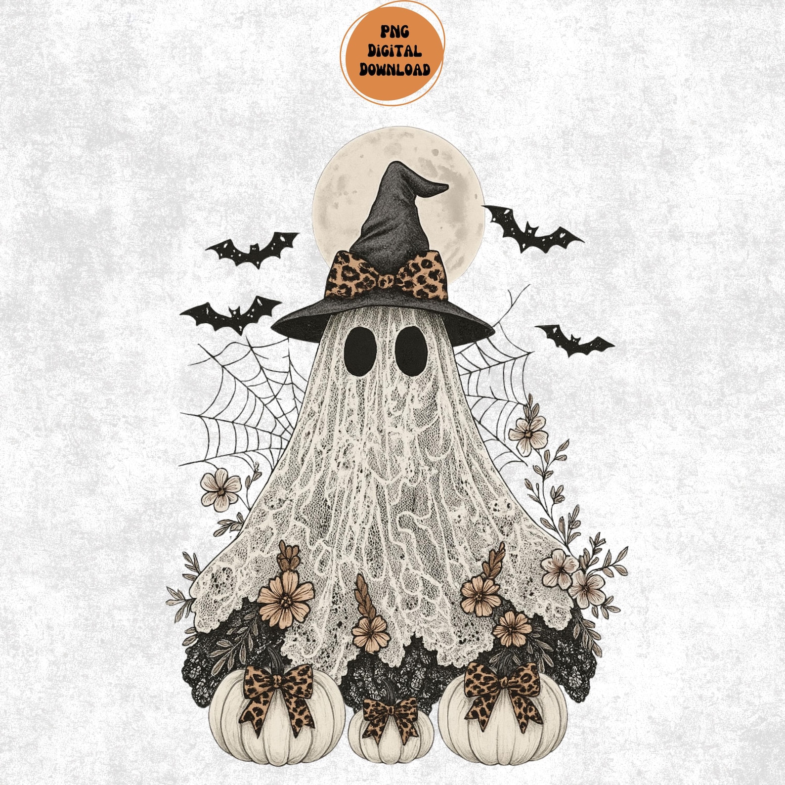 Cute Lace Ghost Png, Boo in Boojee, Halloween Boo Lace Bow Png ...