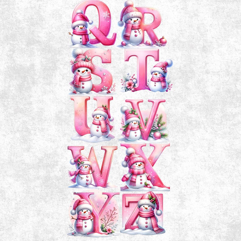 Christmas Alphabet PNG, Christmas Letters Clipart, Ornament PNG, Kids ...