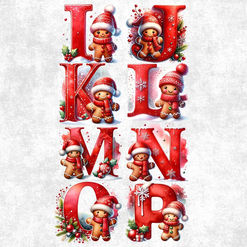 Christmas Alphabet PNG, Christmas Letters Clipart, Ornament PNG, Kids ...