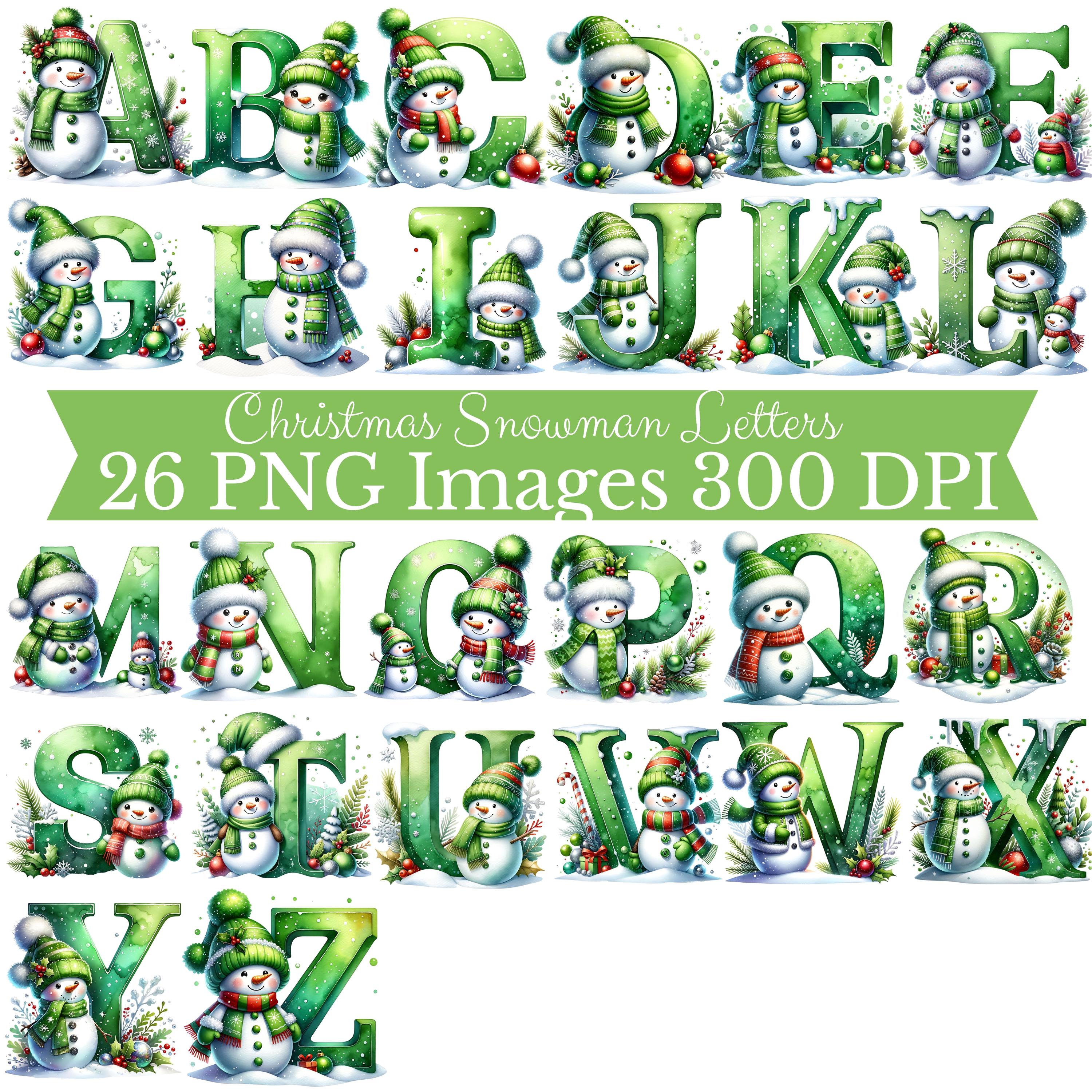 Christmas Alphabet PNG, Christmas Letters Clipart, Ornament PNG, Kids ...