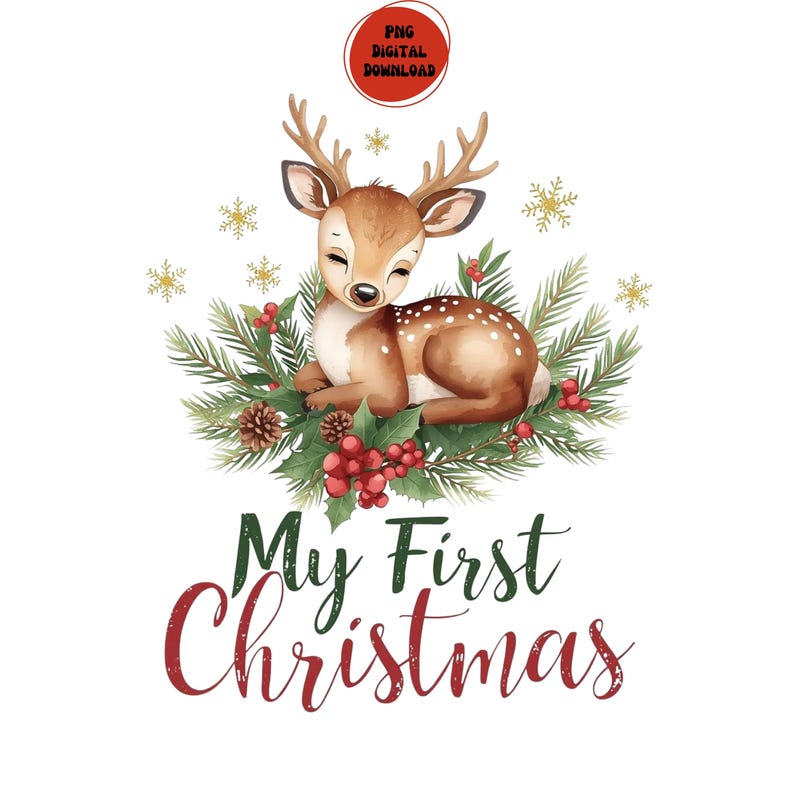 My First Christmas Ornament PNG, Baby Design, Digital Download, Kids ...