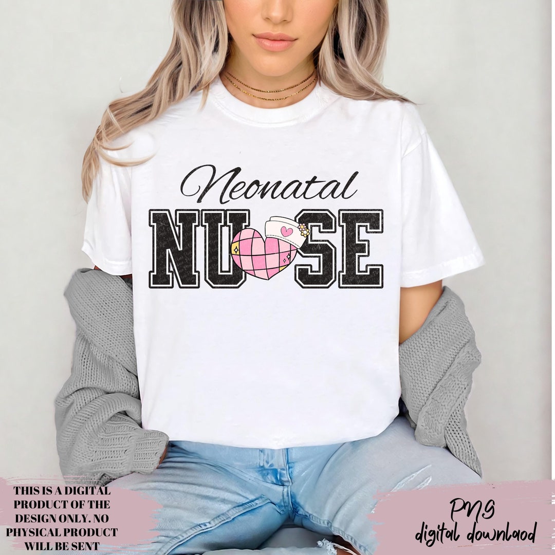 Neonatal Nurse Png, Retro Coquette Nursing PNG, Varsity Letters Png ...