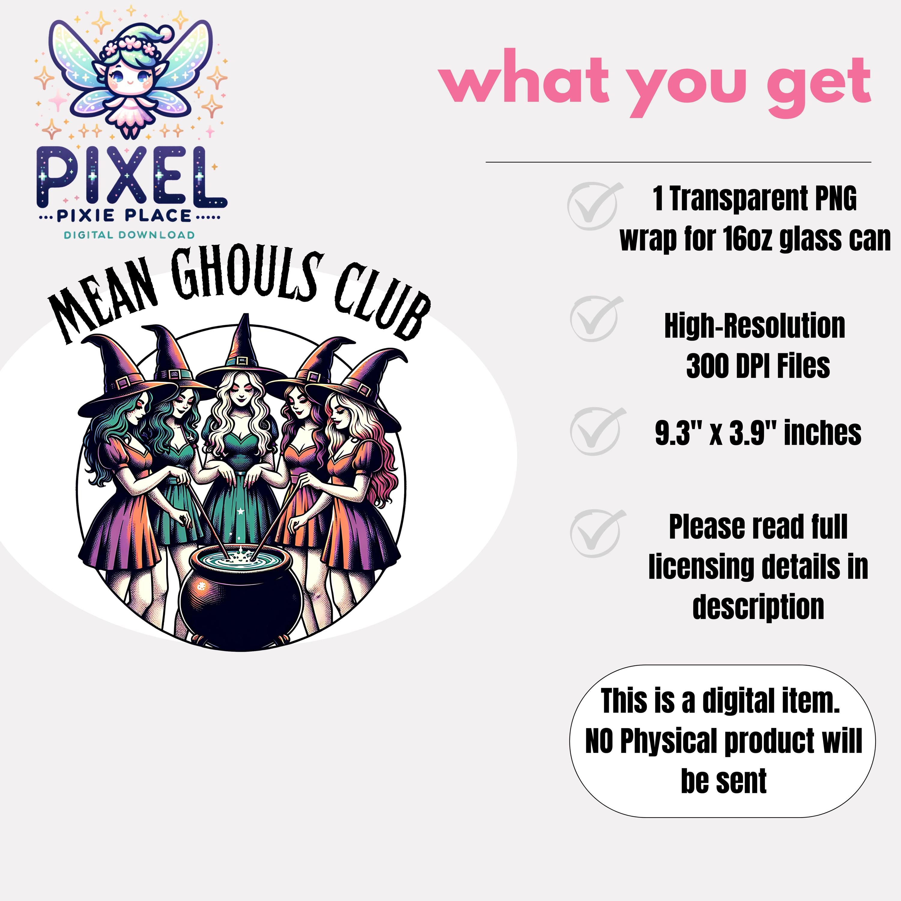 Halloween Girls Png, Mean Ghouls PNG, Funny Witch Png, Halloween Women ...