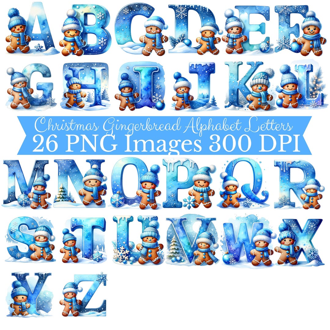 Christmas Alphabet PNG, Christmas Letters Clipart, Ornament PNG, Kids ...