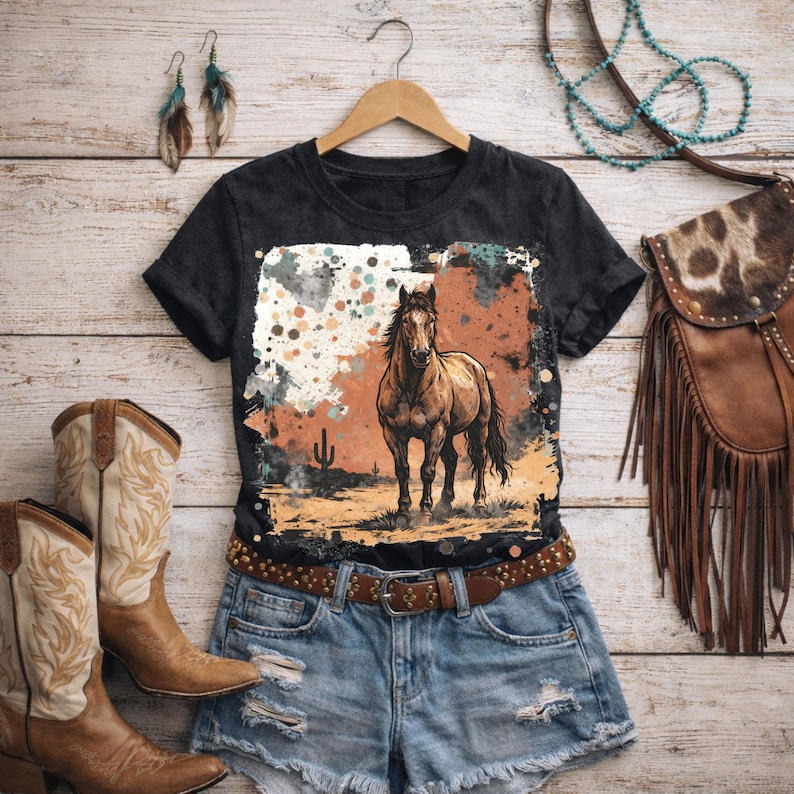 Western Horse PNG, Western Graphics, Cowboy Graphics, Western Tee ...