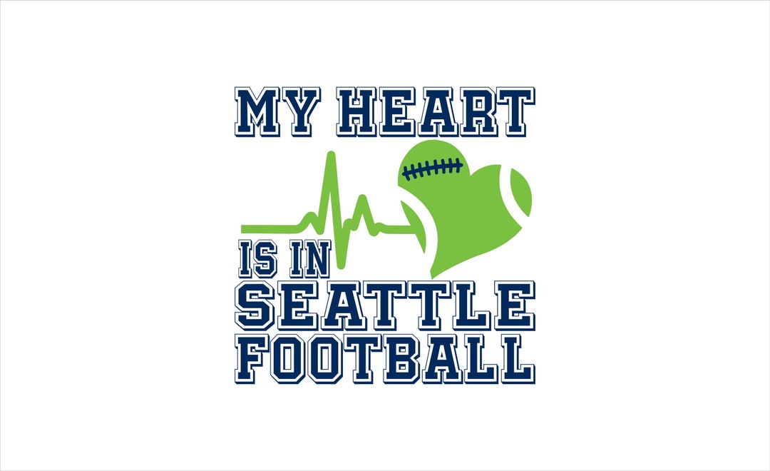 Seattle Football Fan Art Design With Skyline for Printing, Cutting and ...