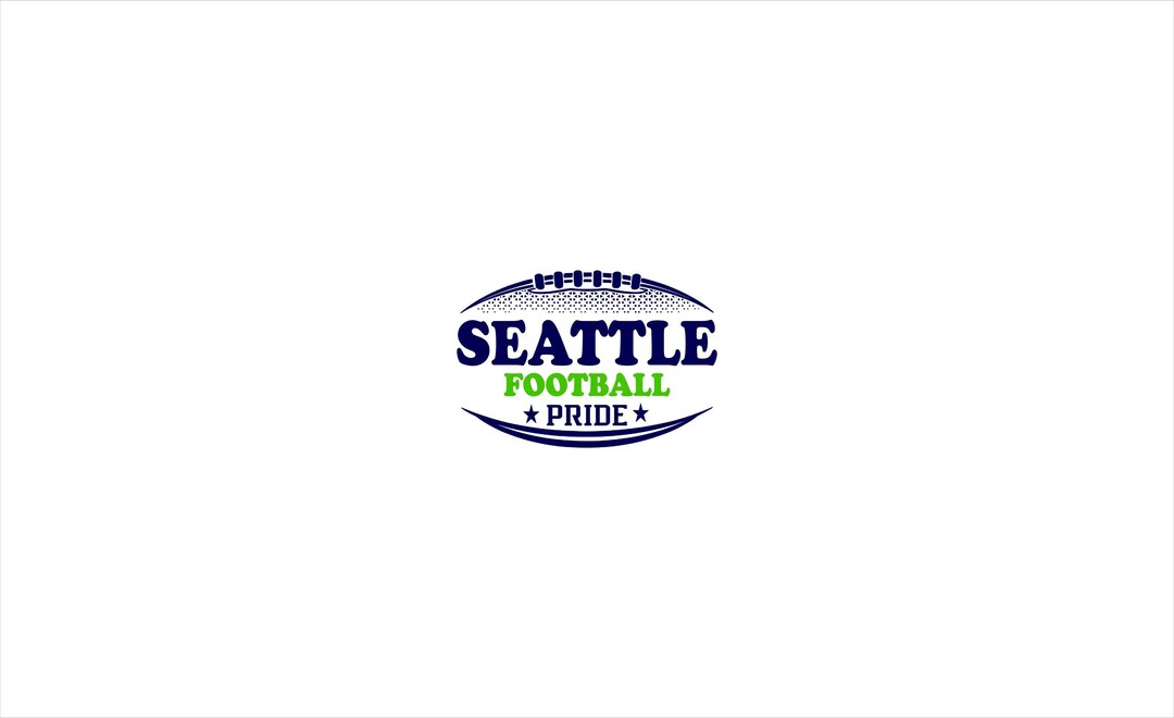 Seattle Football Fan Art Design With Skyline for Printing, Cutting and ...