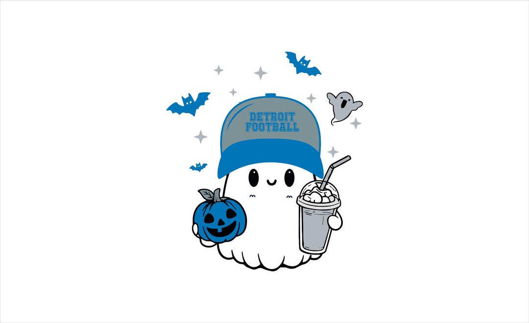 Spooky Detroit Football Sports Design . Perfect for Printing, Cutting ...