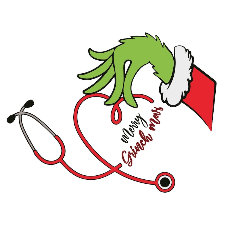 Grinch Nurse Svg - Etsy