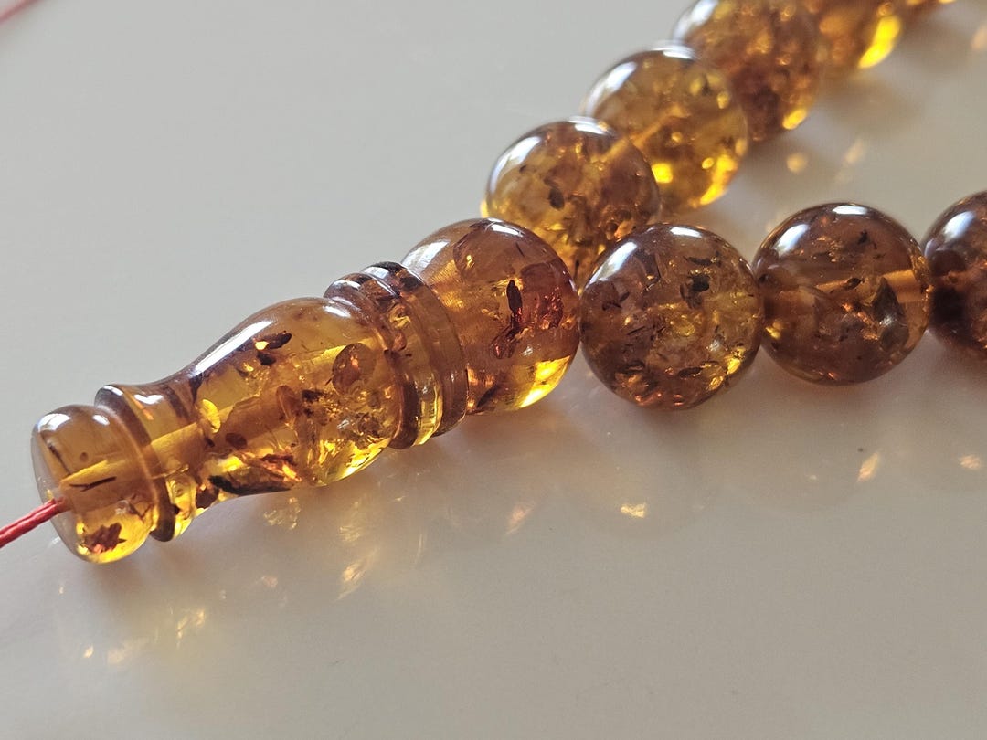 Islamic Rosary, Polish Baltic Amber, Handmade, Subha, Tasbih, Misbaha ...