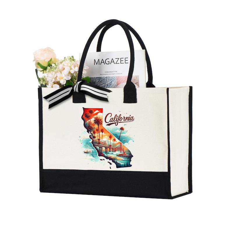 California Tote Canvas - Etsy