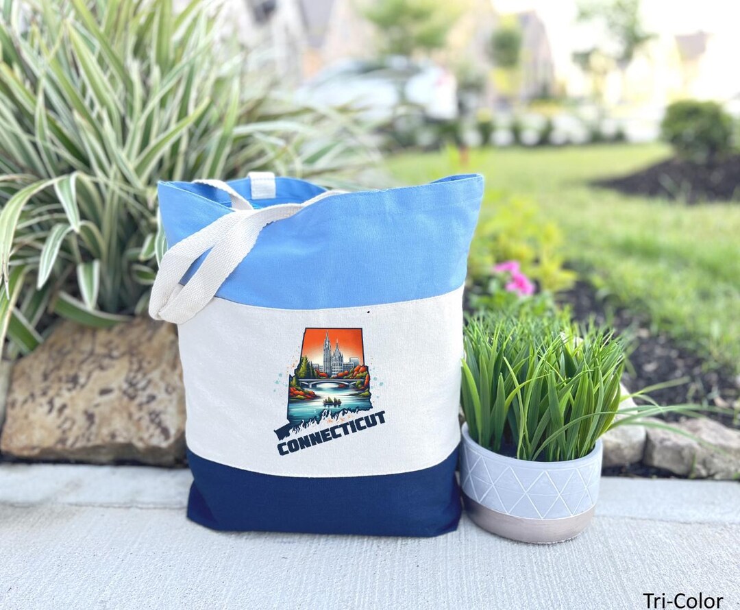 Connecticut Tote Bag, Girls Trip Matching Connecticut, Connecticut ...